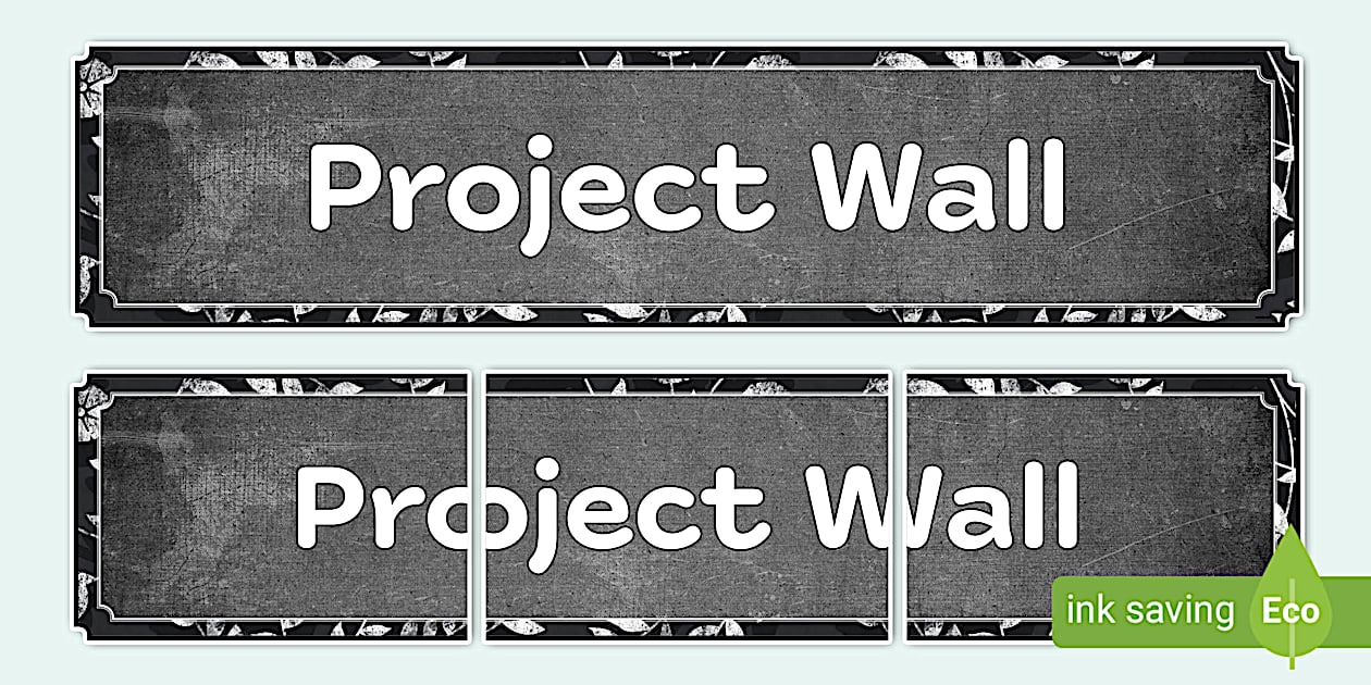 Project Wall Display Banner (teacher made) - Twinkl
