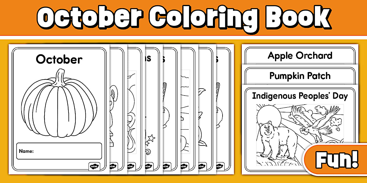 October Coloring Book | Coloring Pages