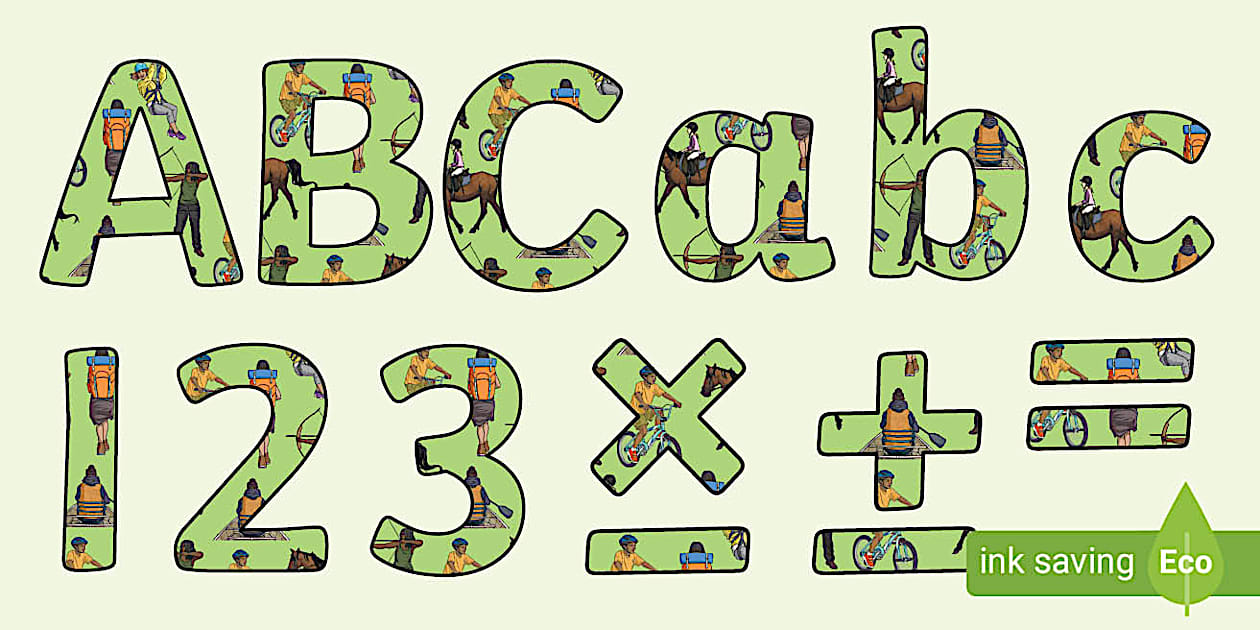 Camp Display Lettering (teacher made) - Twinkl