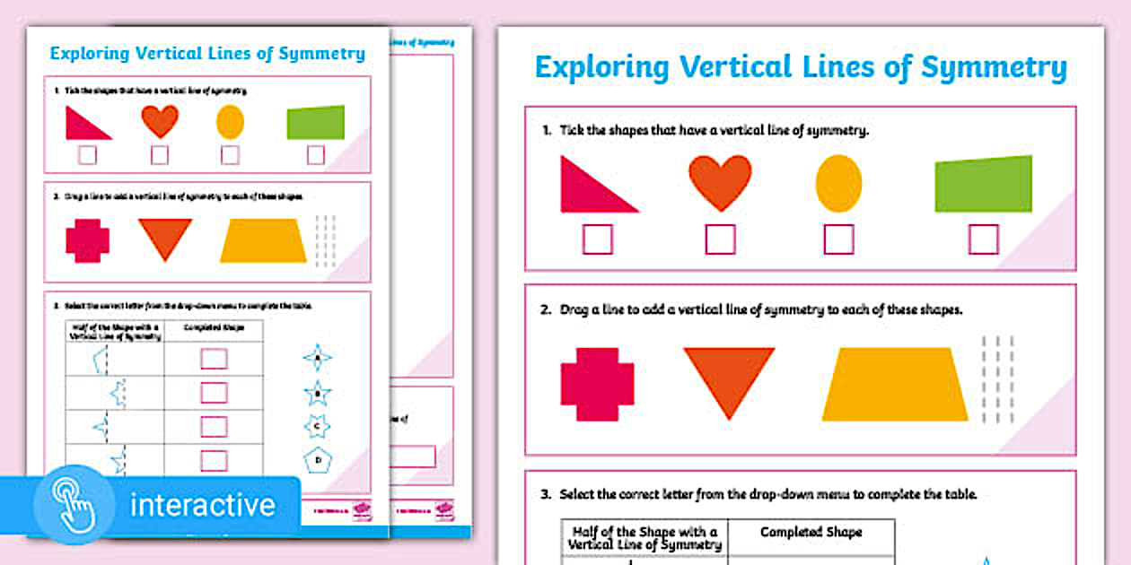 👉 White Rose Maths Supporting Year 2: Lines of Symmetry