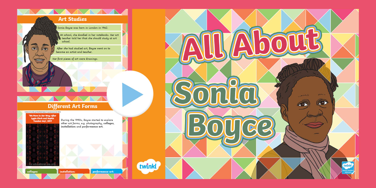 KS1 All About Sonia Boyce PowerPoint (l'enseignant a fait)