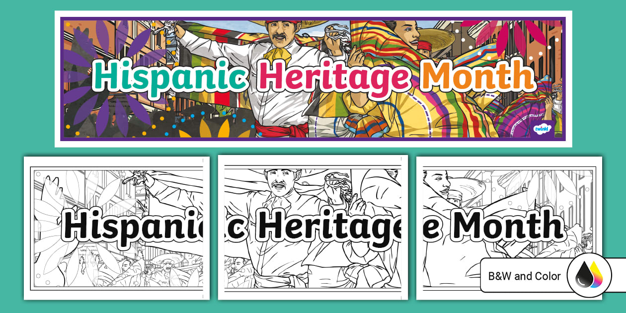 Hispanic Heritage Month Banner (teacher made) - Twinkl