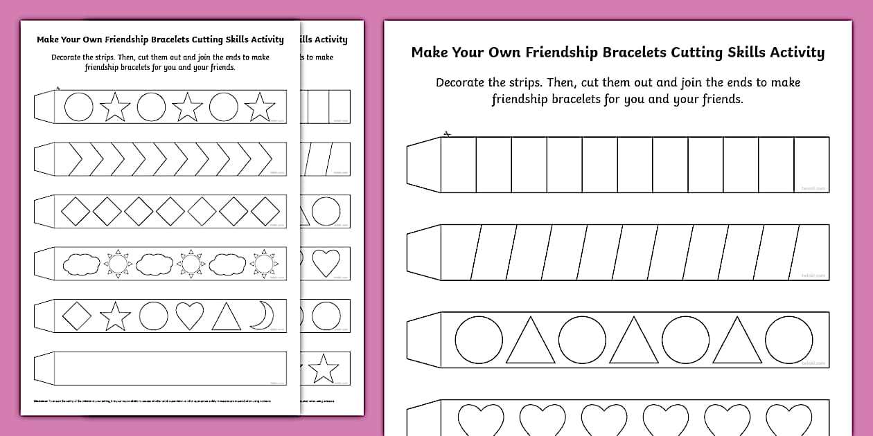 Make Your Own Friendship Bracelets | Cutting Skills | EYFS