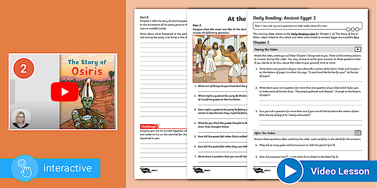 Ancient Egypt Reading Comprehension PDF | Interactive