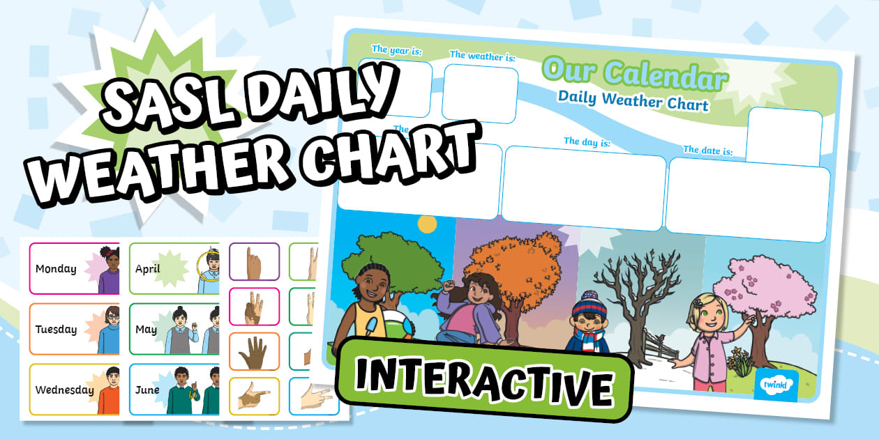 Foundation Phase - SASL - Daily Weather Chart (CAPS)