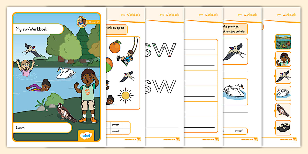 Graad 2 Klanke Werkboek sw- (teacher made) - Twinkl