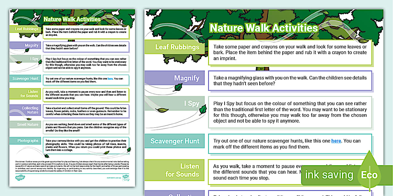Nature Walk Activities (teacher made) - Twinkl