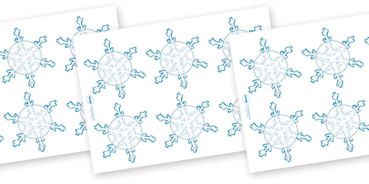👉 Printable Small Snowflakes - Editable Christmas Craft Idea