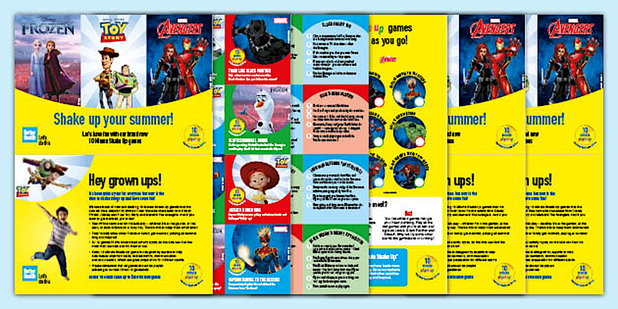 FREE! - Shake Up with Disney, Pixar and Marvel: Games Pack