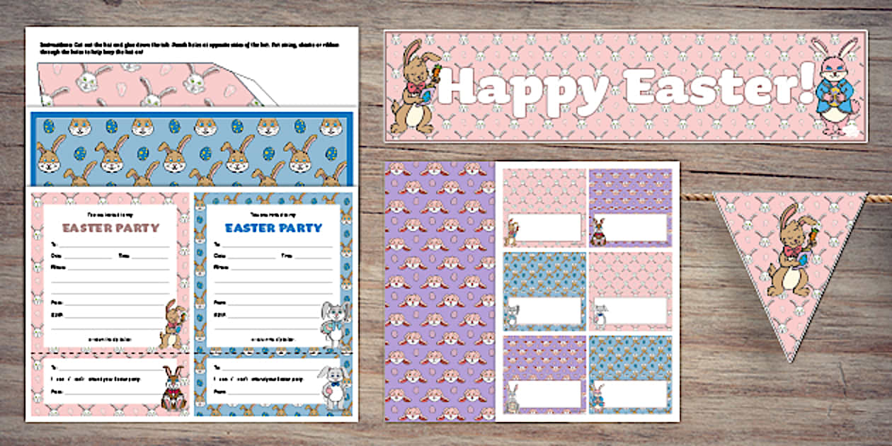 Easter Bunny Party Pack | Twinkl Party (Teacher-Made)