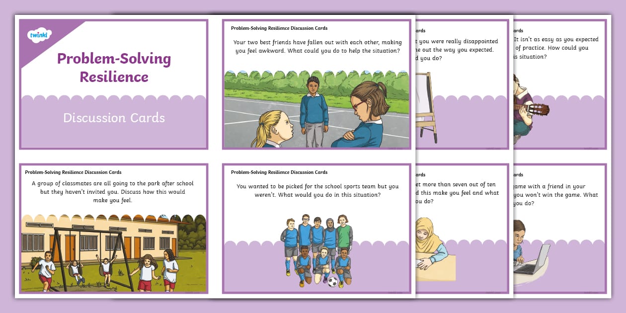 Problem-Solving Resilience Discussion Cards - Twinkl