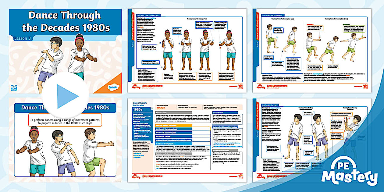 UKS2 Dance Through the Decades 1980s Lesson Pack