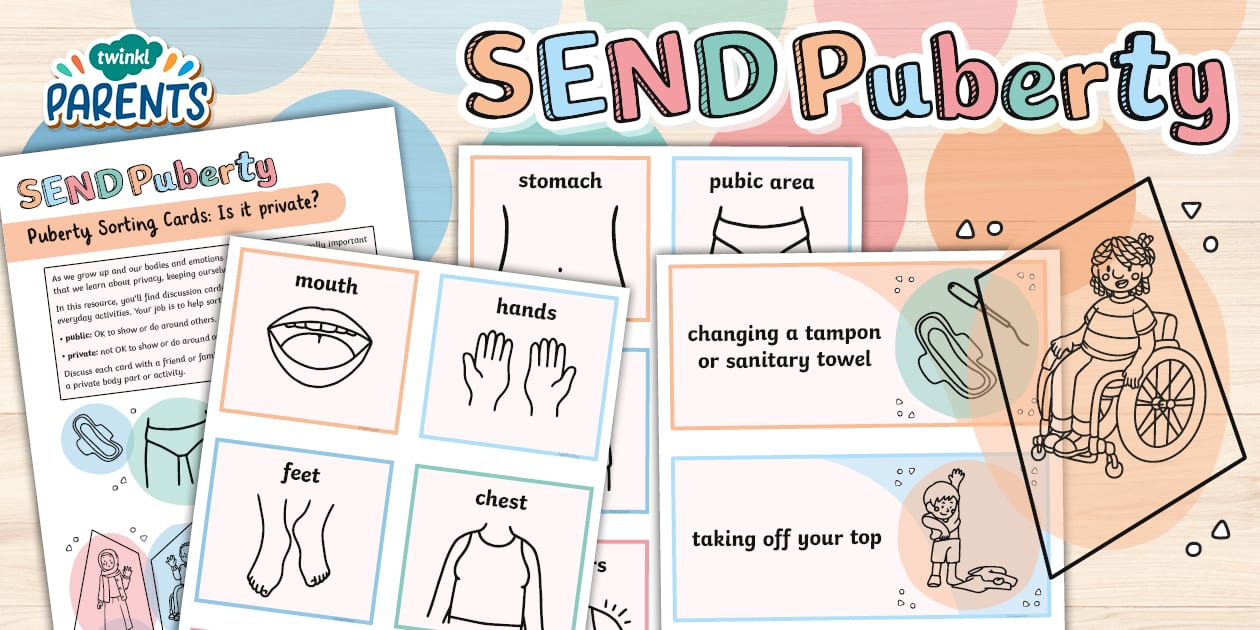 Puberty Sorting Cards: Is it private? (teacher made)