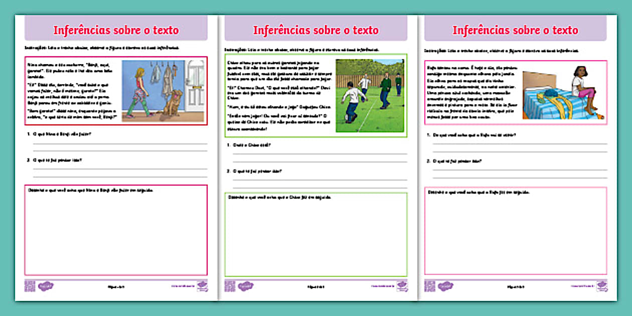 Inferências sobre o texto - Folhas de atividade - Twinkl