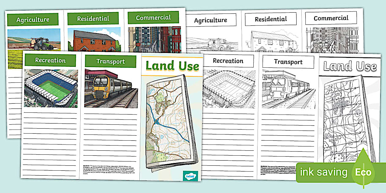 Land Use Leaflet Template (teacher made) - Twinkl