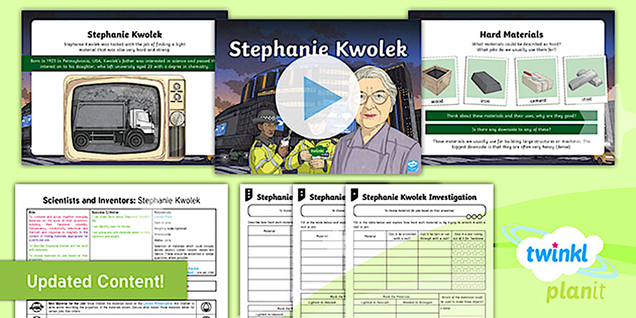 Scientists and Inventors: Kwolek and Materials Year 5 Lesson 6