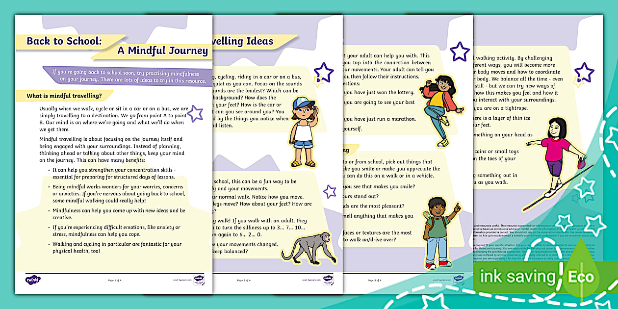 Back to School: A Mindful Journey (Teacher-Made) - Twinkl