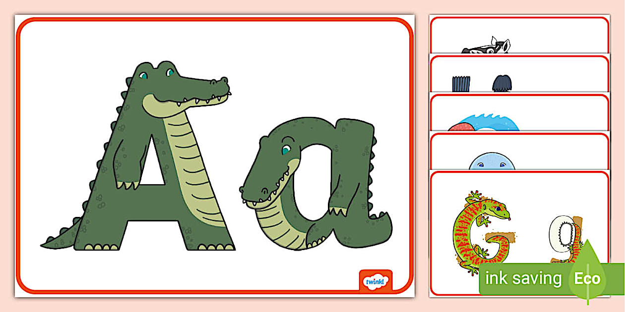 Animal alphabet posters Australia. Develop phonics skills