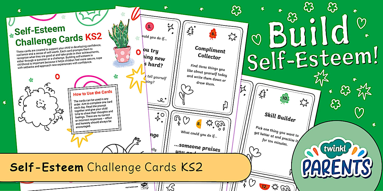 Self-Esteem Challenge Cards (Ages 7 - 11)