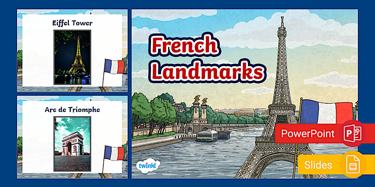 French Landmark Photos PowerPoint & Google Slides