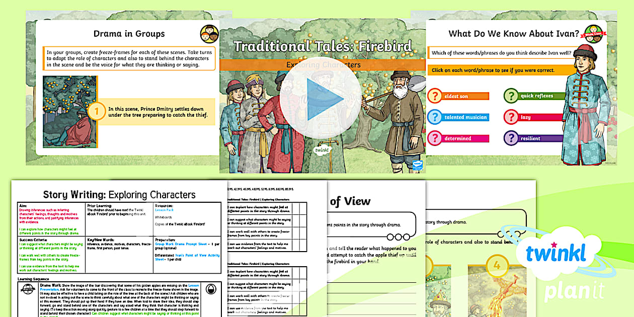 Traditional Tales: Firebird: Story Writing 4 Y5 Lesson Pack