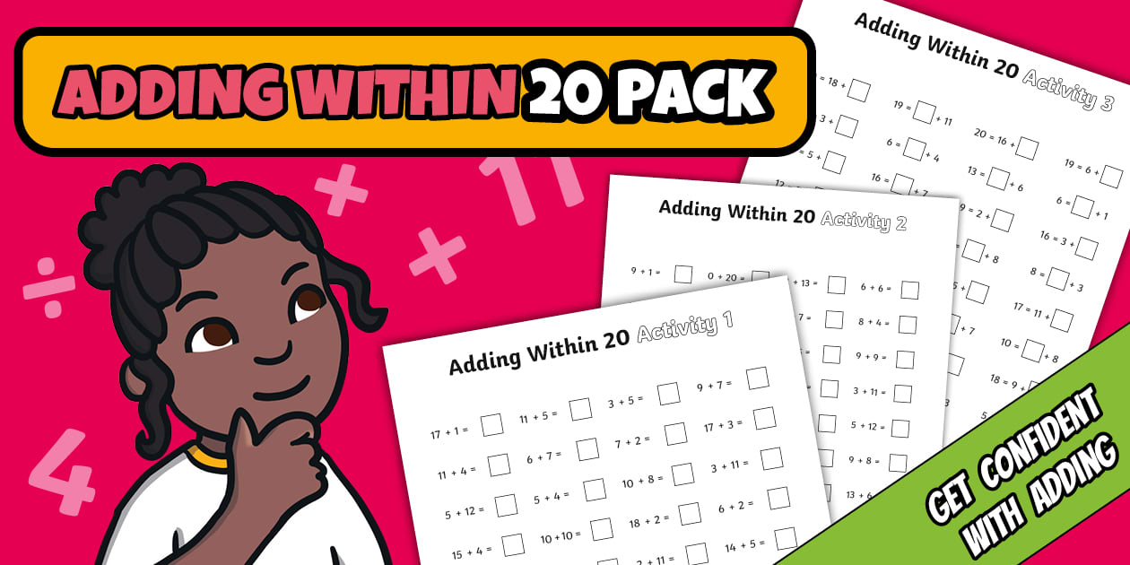 👉 Adding Within 20 Pack - Twinkl - KS1