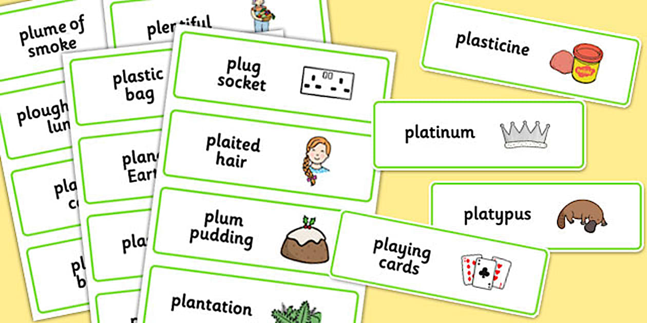 3 Syllable PL Sound Word Cards (teacher made) - Twinkl