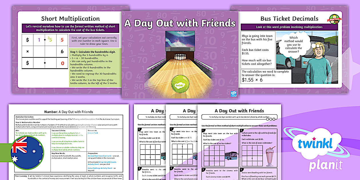 Year 6 Number: Multiplying with Decimals Lesson 1 - Twinkl