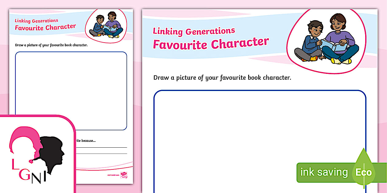 FREE! - Linking Generations Favourite Character Activity Sheet