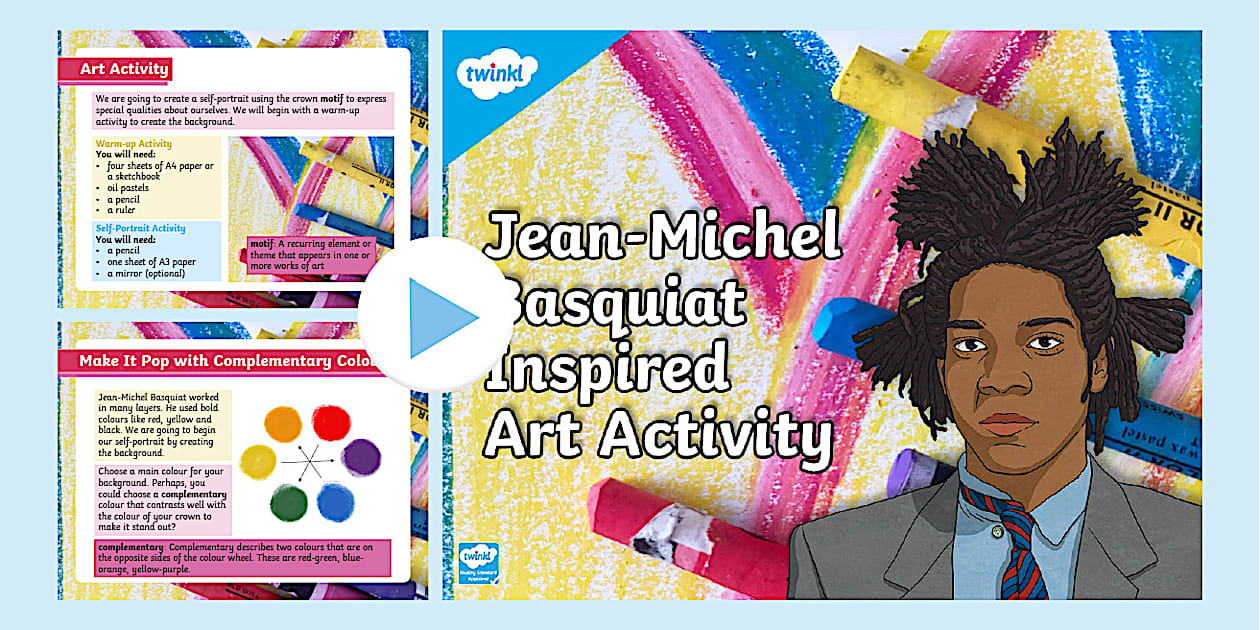 KS2 Jean-Michel Basquiat Inspired Art Activity - Twinkl
