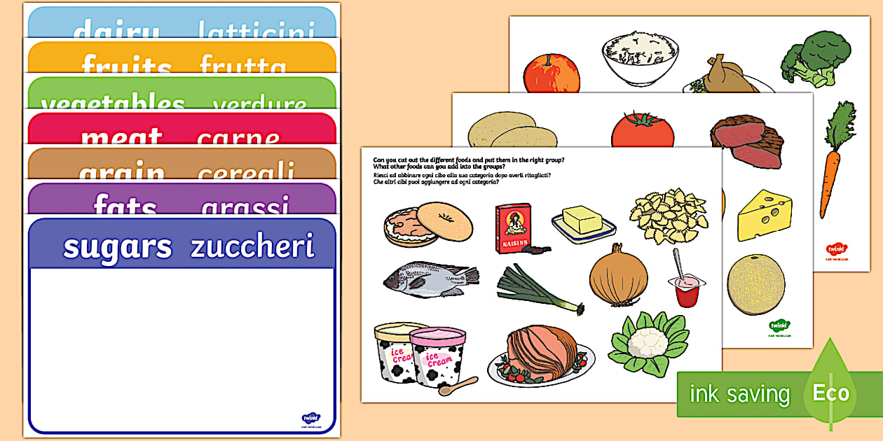 Food Group Sorting Activity - Food Group Sorting Activity