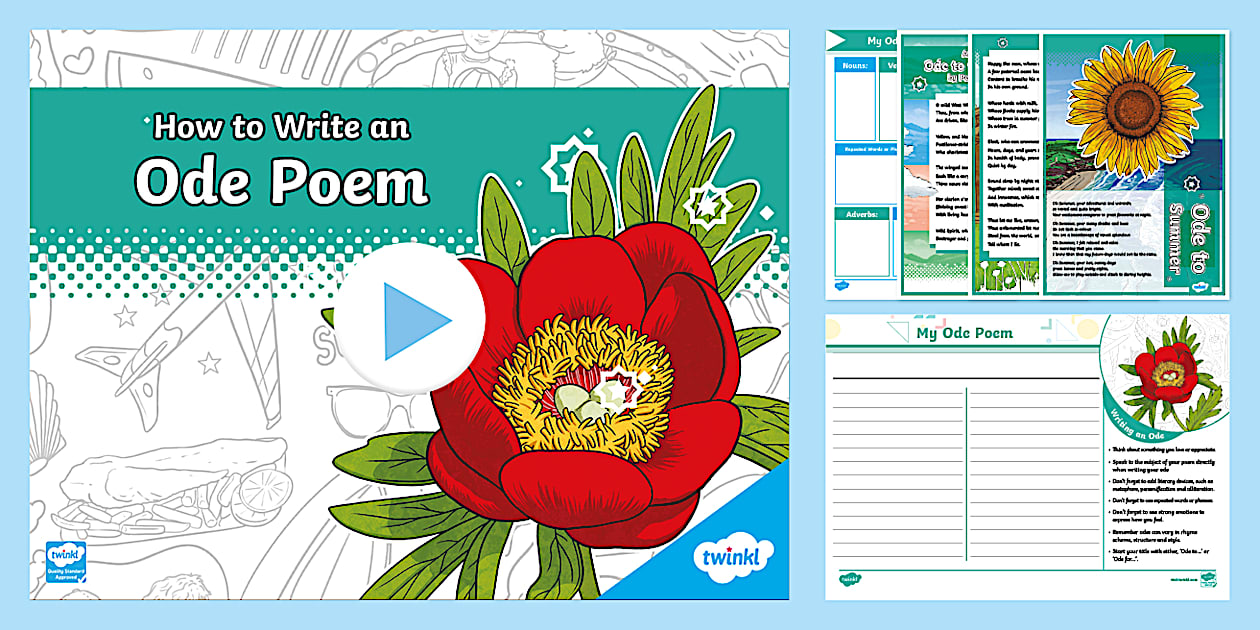 How to Write an Ode – Resource Pack – KS2 (teacher made)