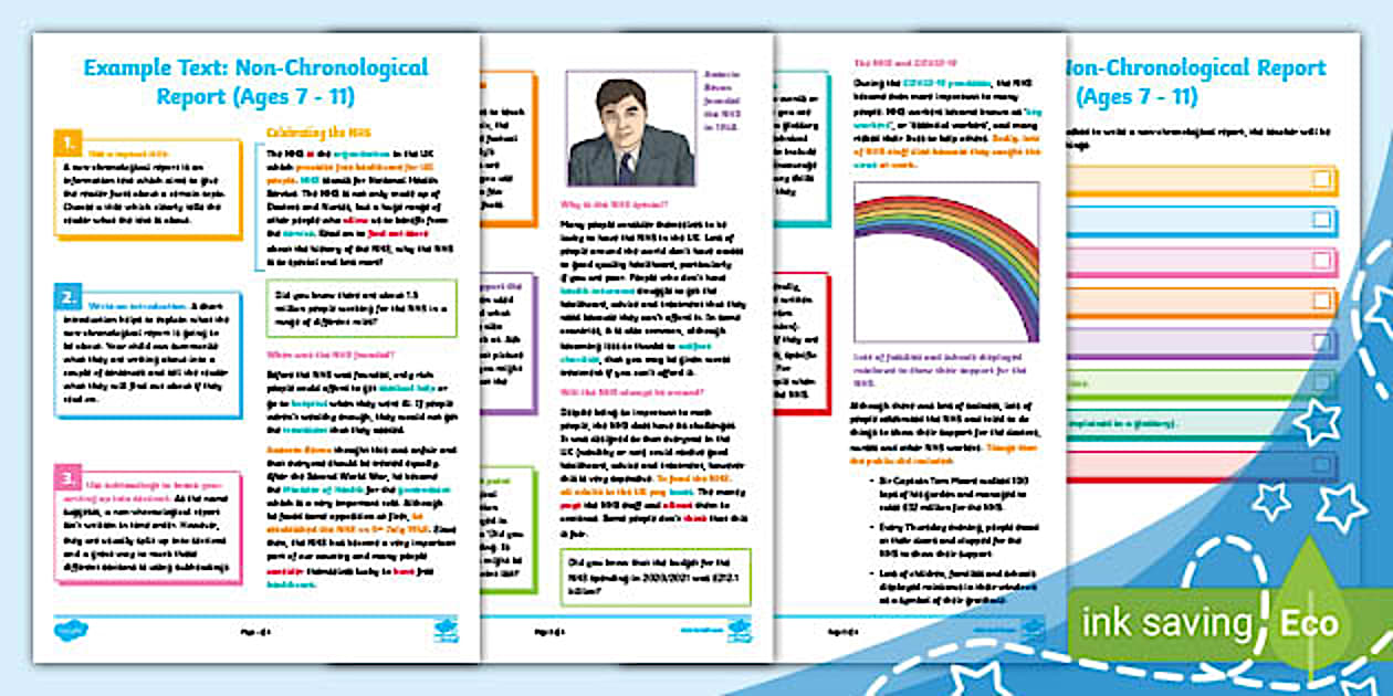 Example Text Pack for Parents: Non-Chronological Report (Ages 7 - 11)