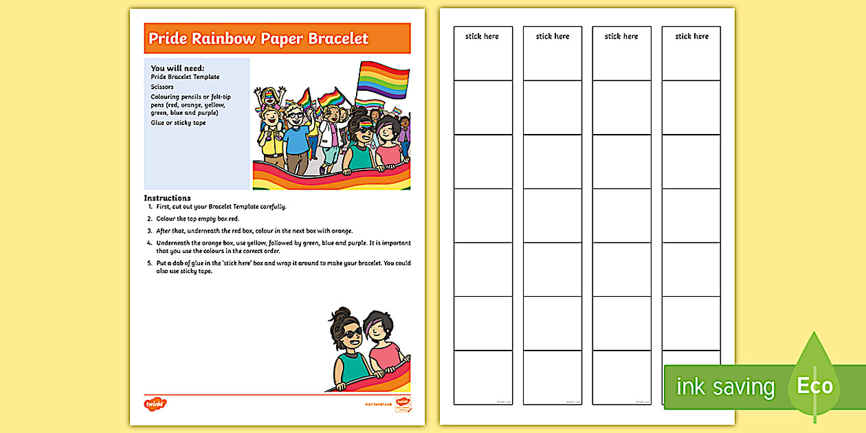Pride Craft | Pride Bracelet Tutorial | Twinkl - Twinkl