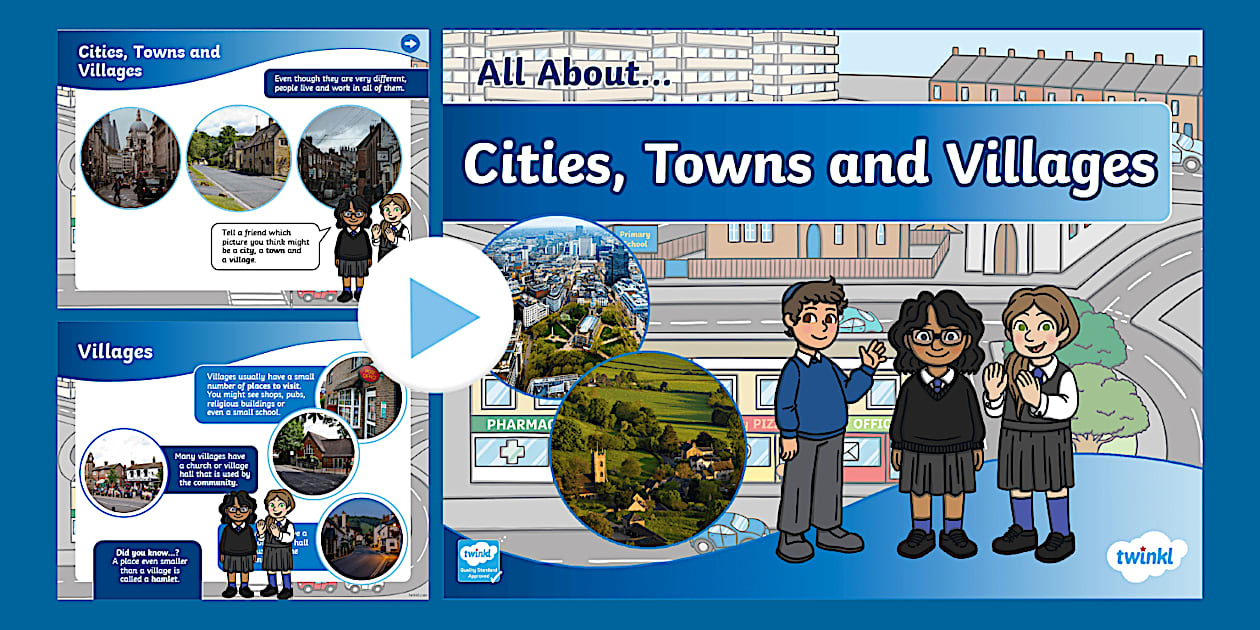 All About Cities, Towns and Villages PowerPoint | Twinkl