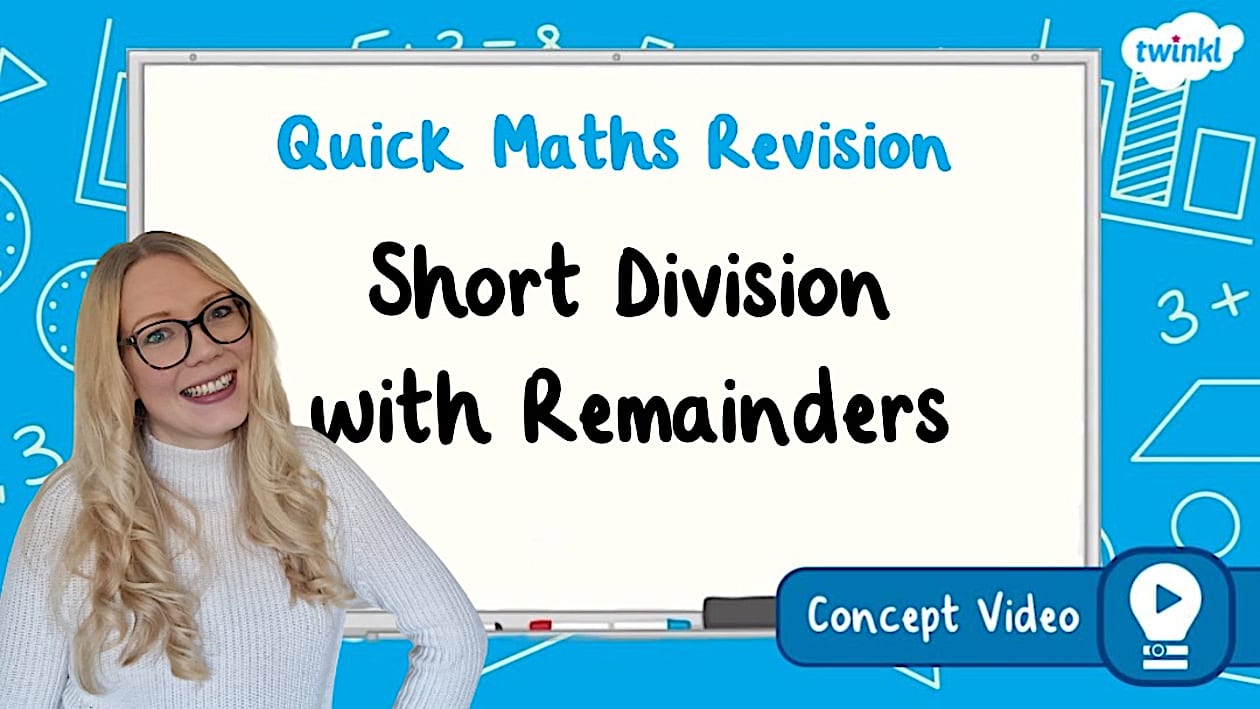 👉 Short Division with Remainders (teacher made) - Twinkl