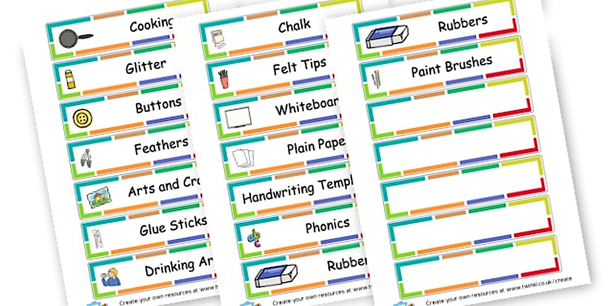 Labels To Use and Print (teacher made) - Twinkl