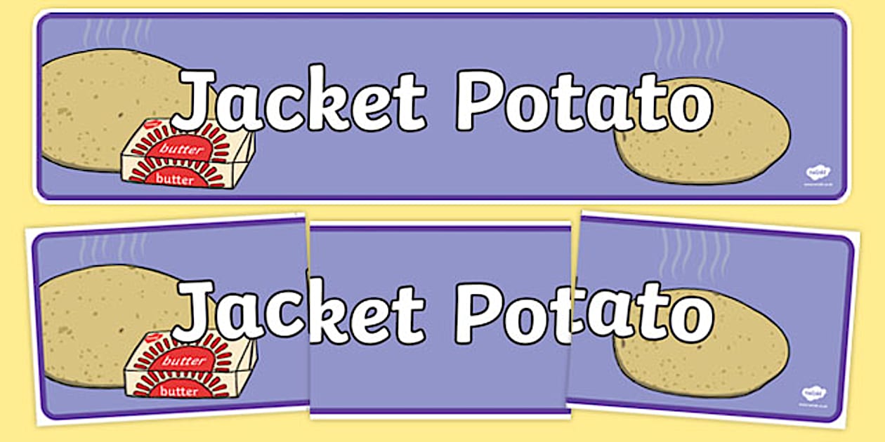 👉 Jacket Potato Display Banner (Teacher-Made) - Twinkl