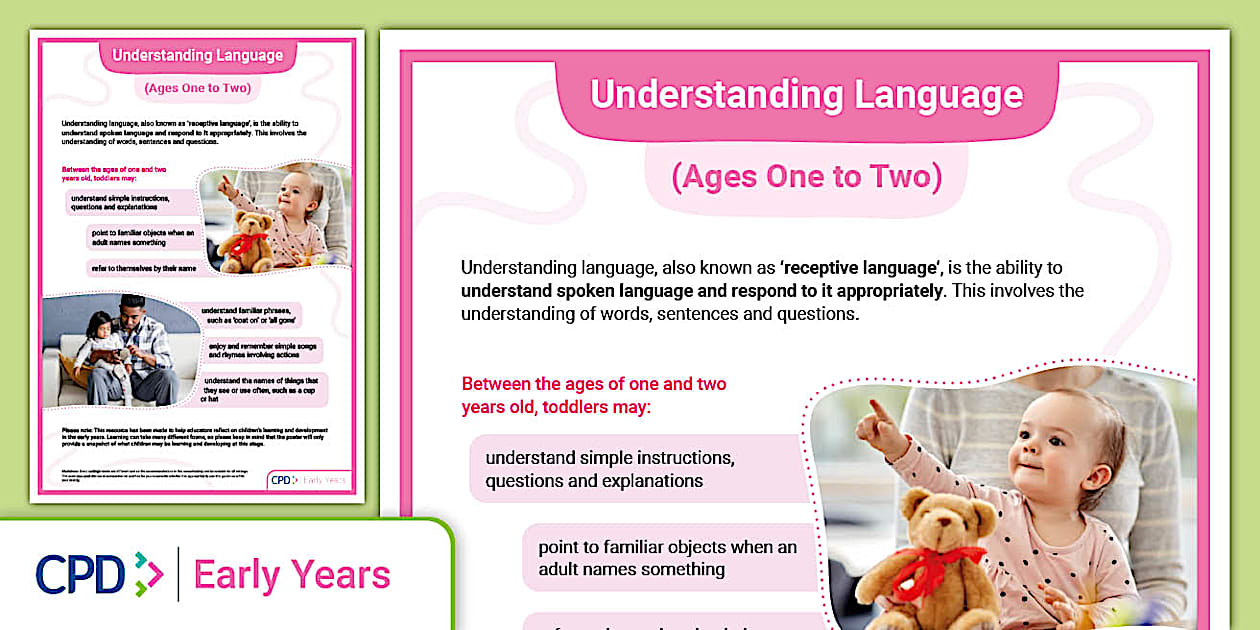 Understanding Language (Ages One to Two) (Poster) | CPD