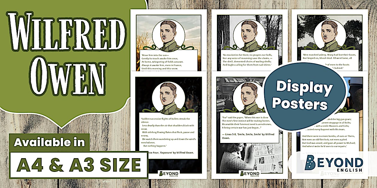 Wilfred Owen Display Posters