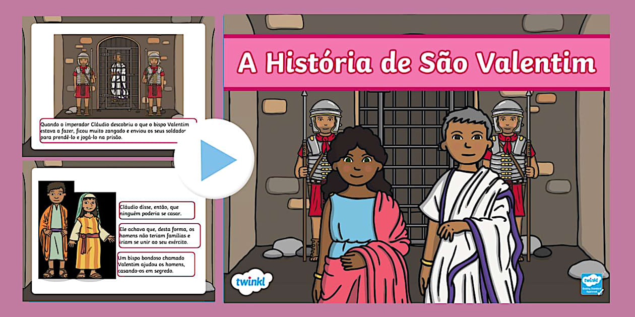 PowerPoint: A história de São Valentim | Twinkl - Twinkl