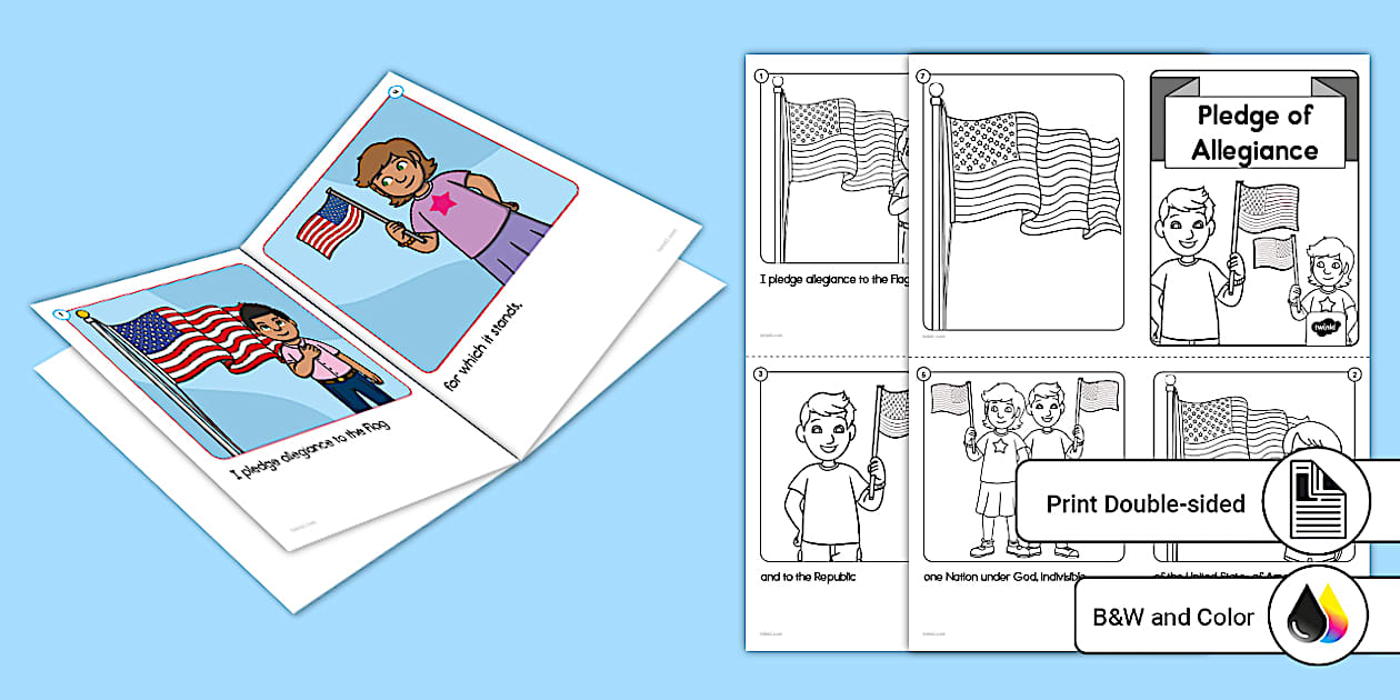 Pledge of Allegiance Emergent Reader (Hecho por educadores)