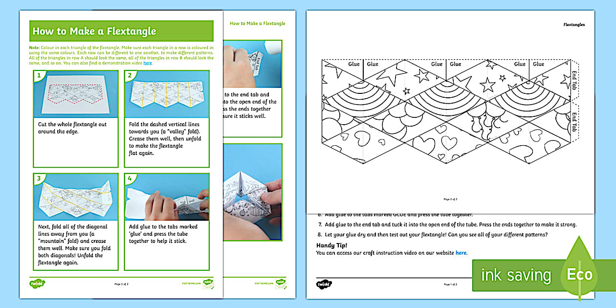 KS2 Celebration Flextangle Paper Craft (öğretmen yaptı)