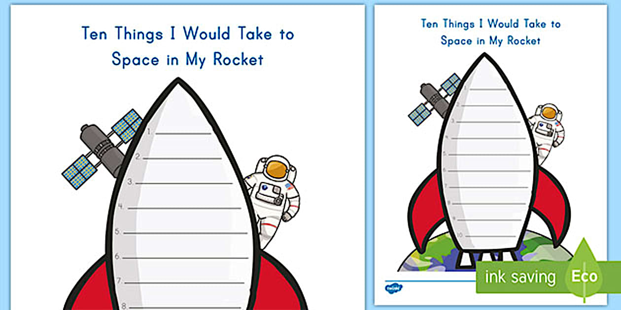 10 Things I Would Take to Space in My Rocket | Twinkl USA