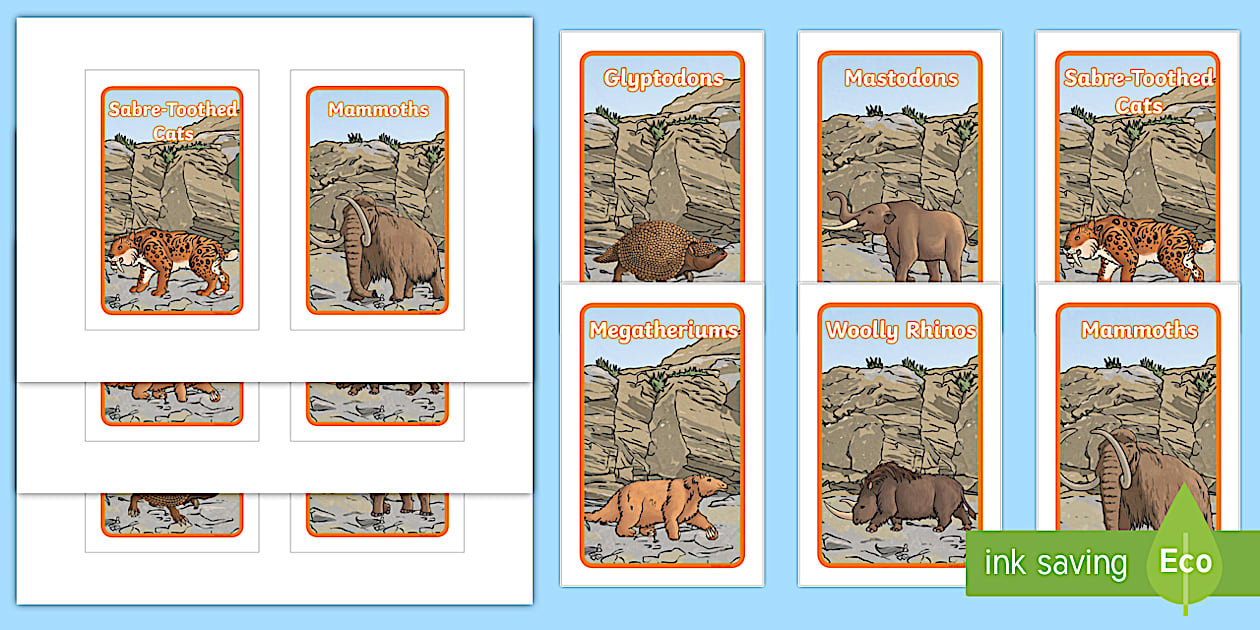 Editable Stone Age Animals IKEA Tolsby/Fiestad Frame