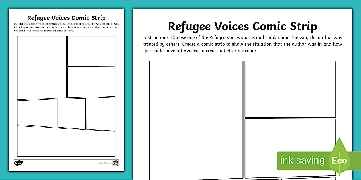 Refugee Voices Stories Comic Strip