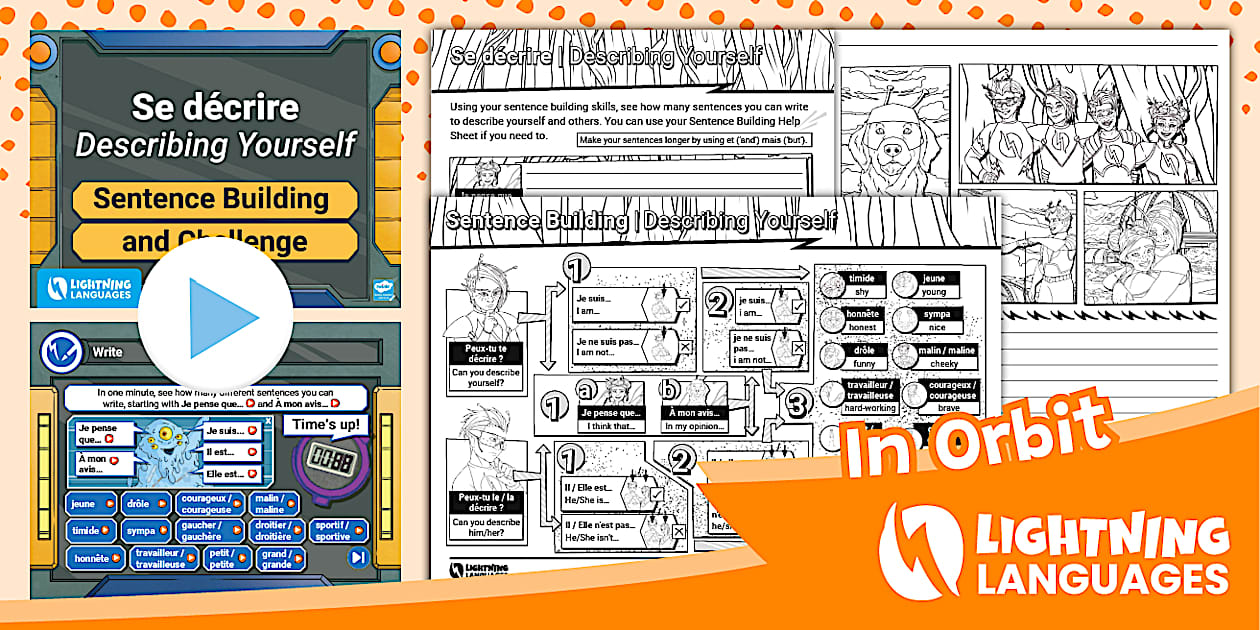 👉 French Sentence Building Pack: Describing Yourself