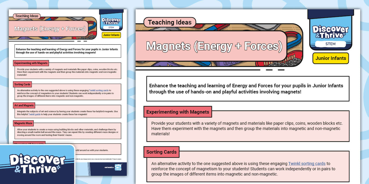 STEM (Energy + Forces) Magnets Teaching Ideas - Twinkl