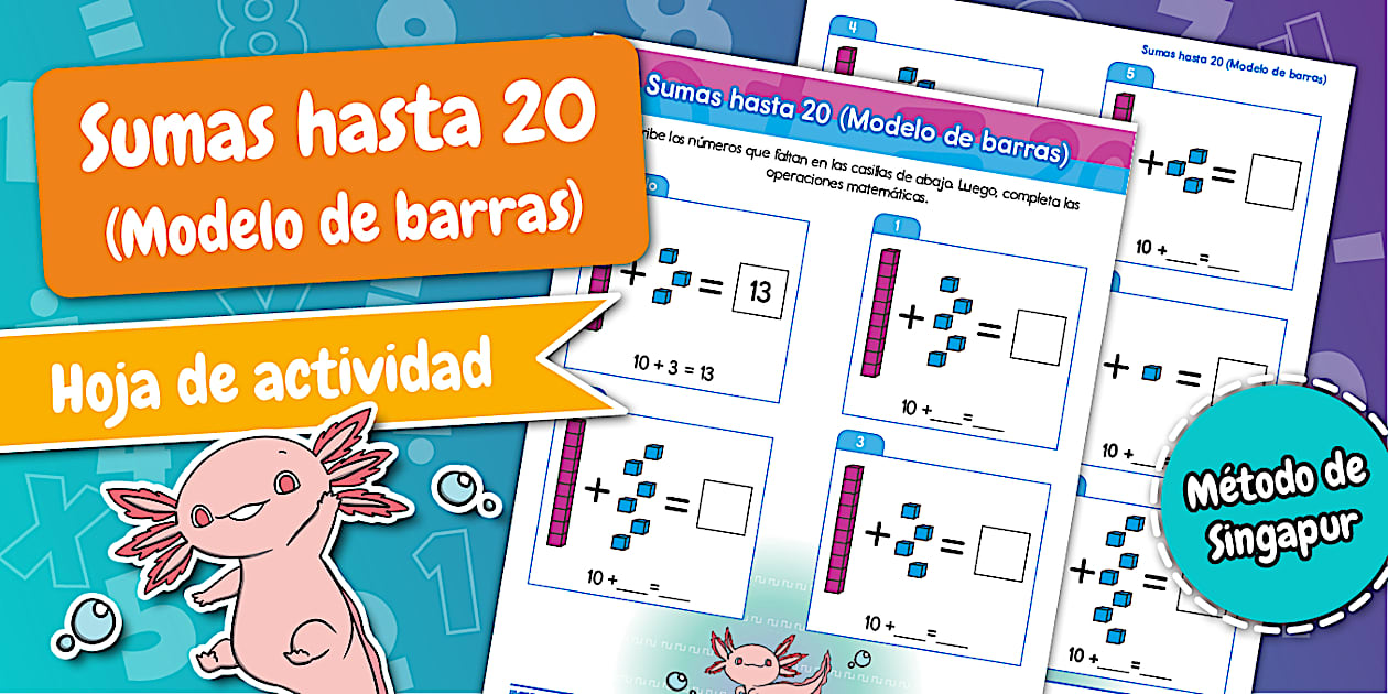 Hoja de actividad: Sumas hasta 20