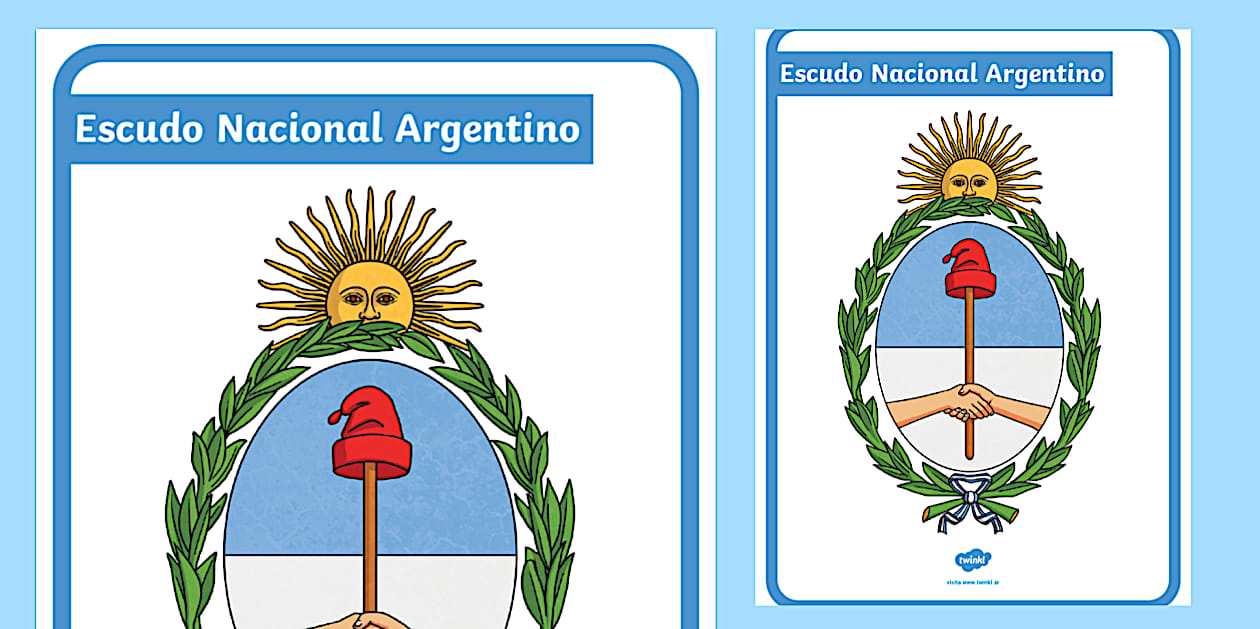 Escudo de Argentina para imprimir - Twinkl Argentina